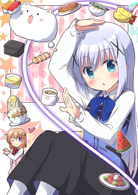Na Na Mr Hoto Cocoa Kafuu Chino Tippy Gochiusa Gochuumon Wa Usagi Desu Ka Highres
