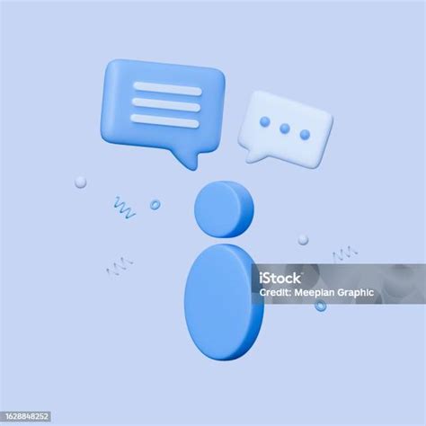 3d 음성 텍스트 거품 메시지 및 사람 아이콘 사실적인 요소 클리핑 패스를 사용한 3d 렌더링 개념에 대한 스톡 사진 및 기타 이미지 Istock
