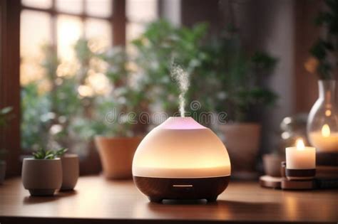 An Aromatic Diffuser In The House Ai Generative Stock Illustration Illustration Of Moisture