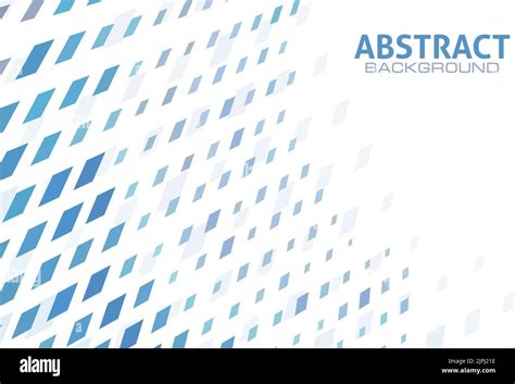 Minimal Abstract Background With Bluish Skew Vanishing Squares Halftone Vector Graphic Pattern