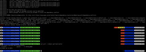 conflicting dependencies while building docker image of celery · celery