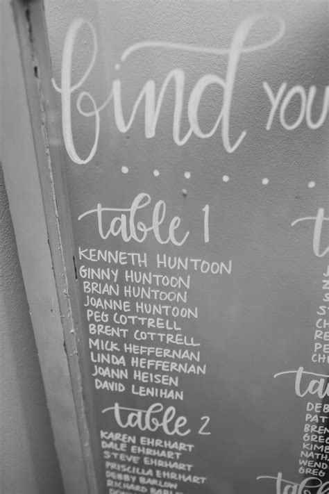 Hand Lettered Table Assignment Sign Calligraphy Etsy