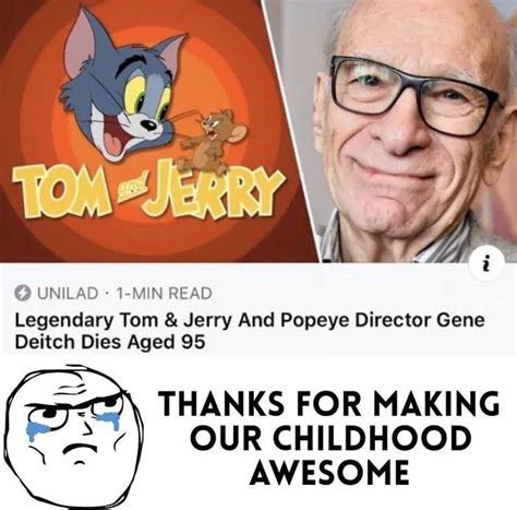 우리학교 클라스 톰과 제리 작가 95세 나이로 사망