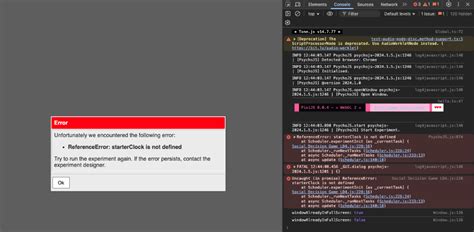 Referenceerror Starterclock Is Not Defined Online Experiments Psychopy