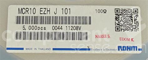Mcr10ezhj101 Rohm Semiconductor Component Sense
