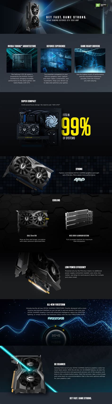 Zotac Gaming Geforce Gtx 1650 Amp Gddr6 Zotac