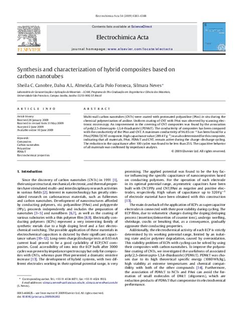 Pdf Synthesis And Characterization Of Hybrid Composites Based On
