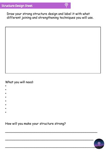 Ks1 Strong Structures Design And Technology Unit 6 Lessons