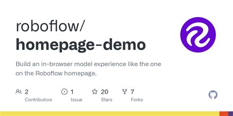 GitHub Roboflow Homepage Demo Build An In Browser Model Experience Like The One On The