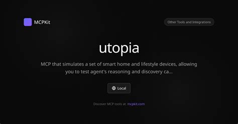 Utopia Other Tools And Integrations Mcp Tool Mcpkit Mcpkit Mcp