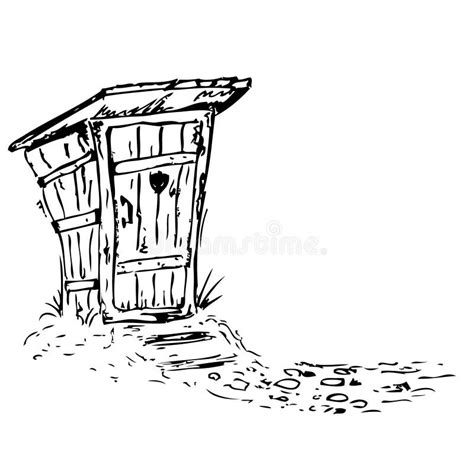 Outhouse Stock Illustration Illustration Of Wood Path 41749039