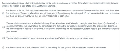 solved for each relation indicate whether the relation is a