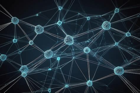 Premium Photo An Abstract Node Network Background Image
