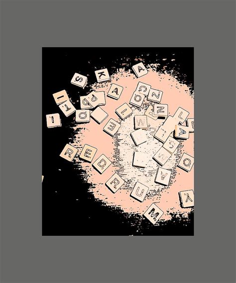 Scrabble Red Rum Graphic Tapestry Textile By Sophia Parker Fine Art America