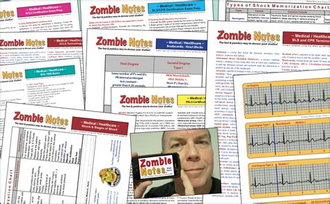 Zombie Notes Acls Terminology A Test Prep Guide For Healthcare Professionals And