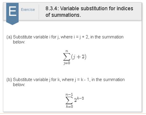 Solved A Substitute Variable I For J Where I J 2 In