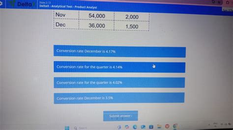 slide 2 3deltax analytical test product analyst begin{tabular}