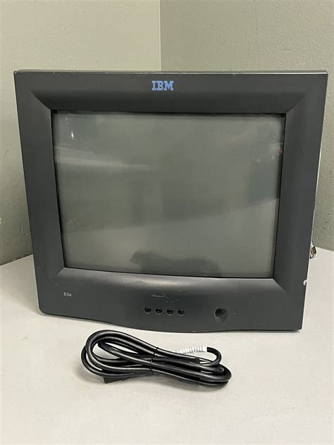 Vintage Ibm E54 15 Computer Monitor 6331 N2n 19k5877 With Power Cord Ebay