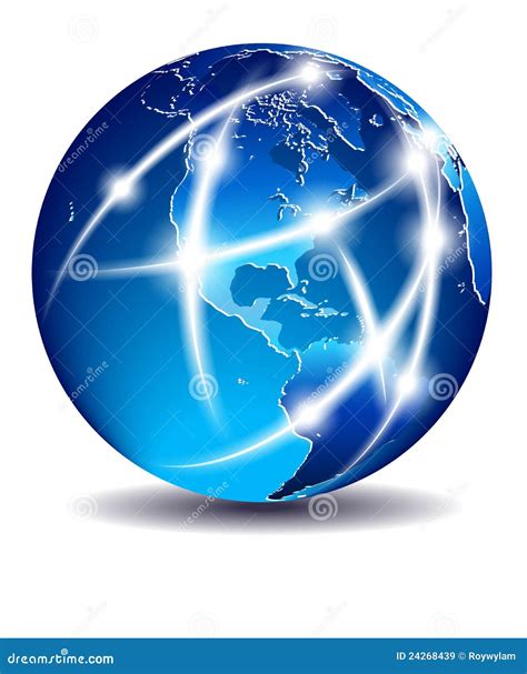 Communication World Global Commerce America Royalty Free Stock