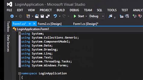 Visual C Tutorial Simple User Name And Password Program W Commentary Youtube