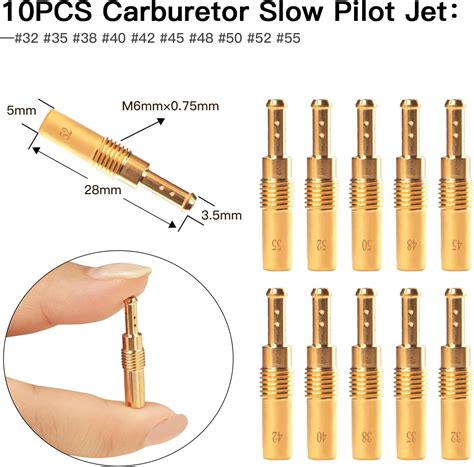 Kit De 40 Piezas De Carburador Principal De Chorro Lento Incluye 30