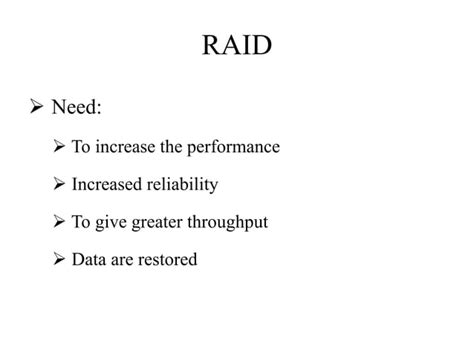 Dbms Raid Pptx Databases Computer Software And Applications