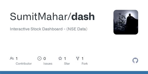 GitHub SumitMahar Dash Interactive Stock Dashboard NSE Data