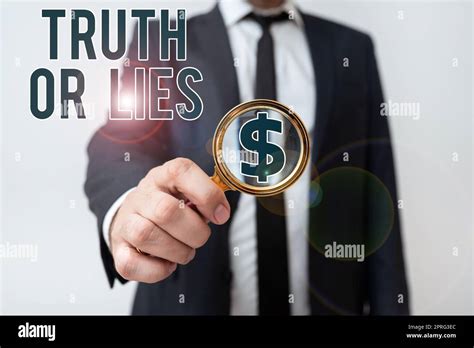 Handwriting Text Truth Or Lies Business Approach Decide Between A Fact Or Telling A Lie Doubt