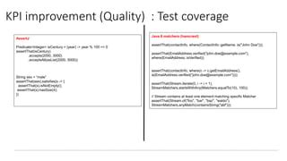 Kpi Driven Java Development Fn Conf PPT