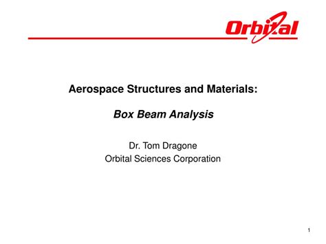 Ppt Aerospace Structures And Materials Box Beam Analysis Powerpoint
