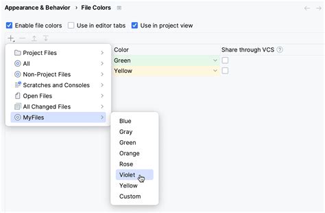 Scopes And File Colors Rustrover Documentation