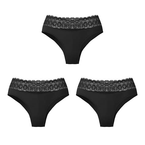 Комплект от 3 броя менструално бельо черно S 36 Emagbg