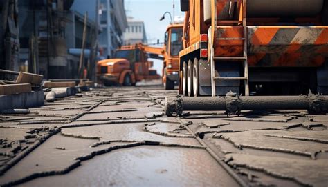 Premium Ai Image Road Working