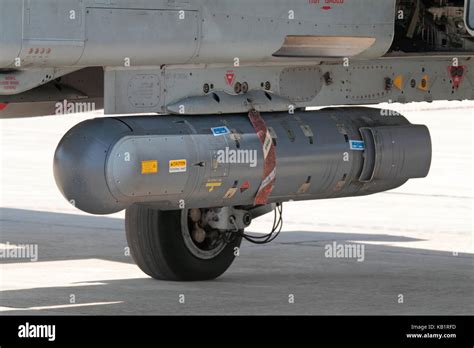 Military Technology Litening Iii Targeting Pod Mounted Beneath A Stock