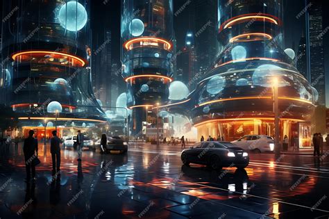 Premium Ai Image Smart Traffic Lights And Intersections