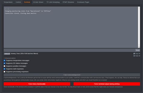 Feature Request Move Command Buttons Above Commands Filters · Issue 34 · Jneilliiioctoprint