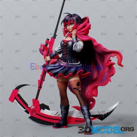 3d Model Ruby Rose Printable Character