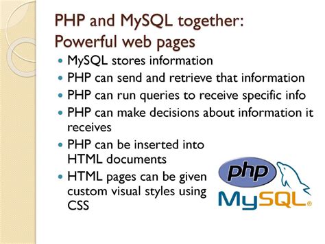 Web Design II: Teach Yourself PHP & MySQL - ppt download