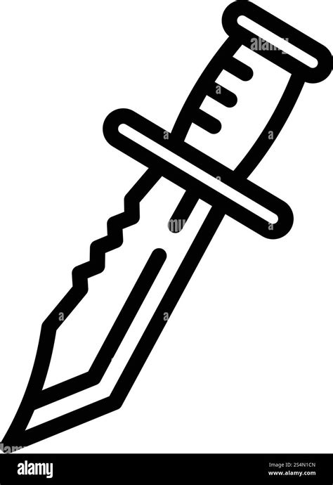 Knife Icon Outline Knife Vector Icon For Web Design Isolated On White Background Knife Icon