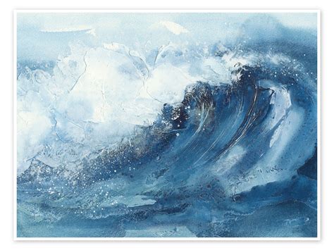 Waves V Print By Chris Paschke Posterlounge