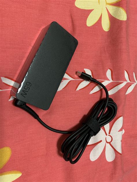 Lenovo Type C 65w Charger With Power Cord Computers Tech Parts Accessories Cables
