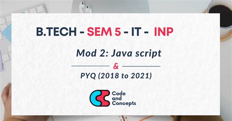 Inp M2 Java Script ~ Science Hub X Code And Concepts
