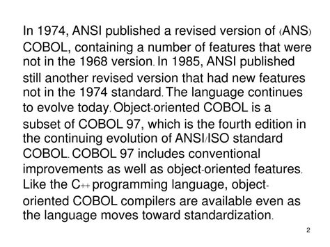 PPT COBOL History PowerPoint Presentation Free Download ID