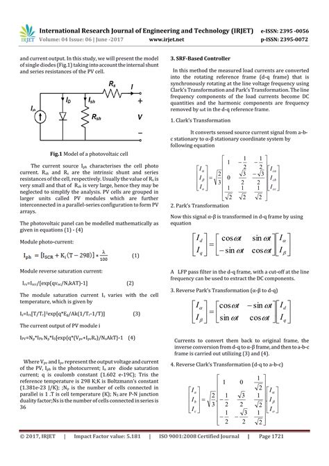 Dc Ac Inverter Using Srf Hysteresis Current Controller For Interfacing