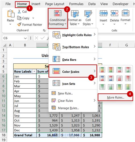 Building A Dynamic Heat Map In Excel Khlje