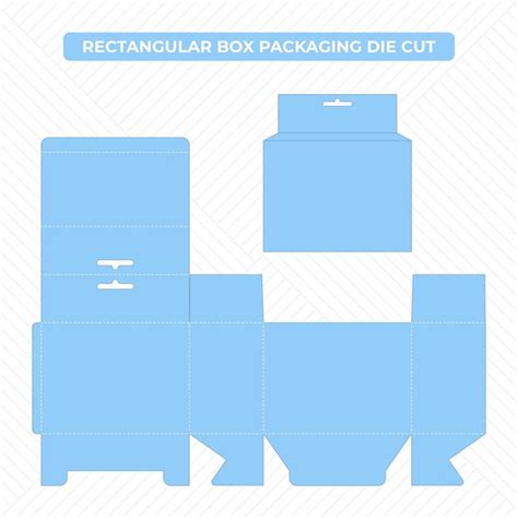 Premium Vector Rectangular Box Packaging Die Cut