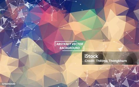 추상 빈티지 다각형 공간 어두운 배경 연결 점과 라인 미래 지향적 인 디자인 0명에 대한 스톡 벡터 아트 및 기타 이미지 0