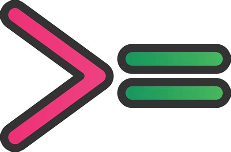 Greater Than Equal Vector Icon Design 14968766 Vector Art At Vecteezy