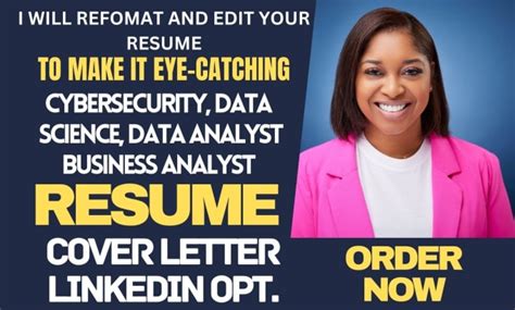 Write Standard Cyber Security Data Science Data Analyst Data Analytics Resume By Jassi Cake