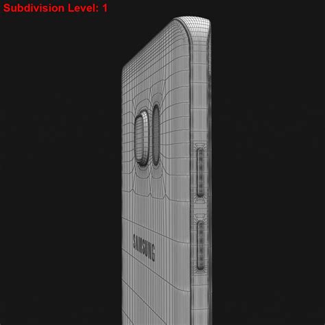 Samsung Galaxy Note7 Silver Titanium 3d Model 49 3ds C4d Fbx Obj